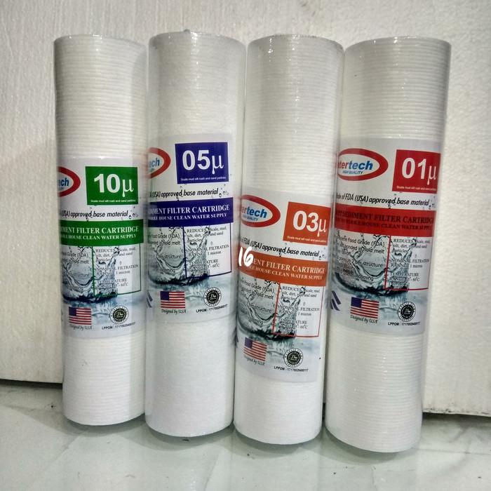 Jual Catridge/sedimen spon filter watertech 10''inch; 01,03,05 dan ...
