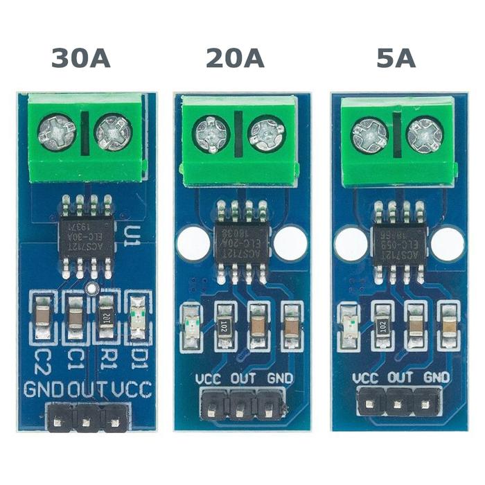 Jual Modul Sensor Arus Hall 5a 20a 30a Acs712 Untuk Arduino - Kota ...