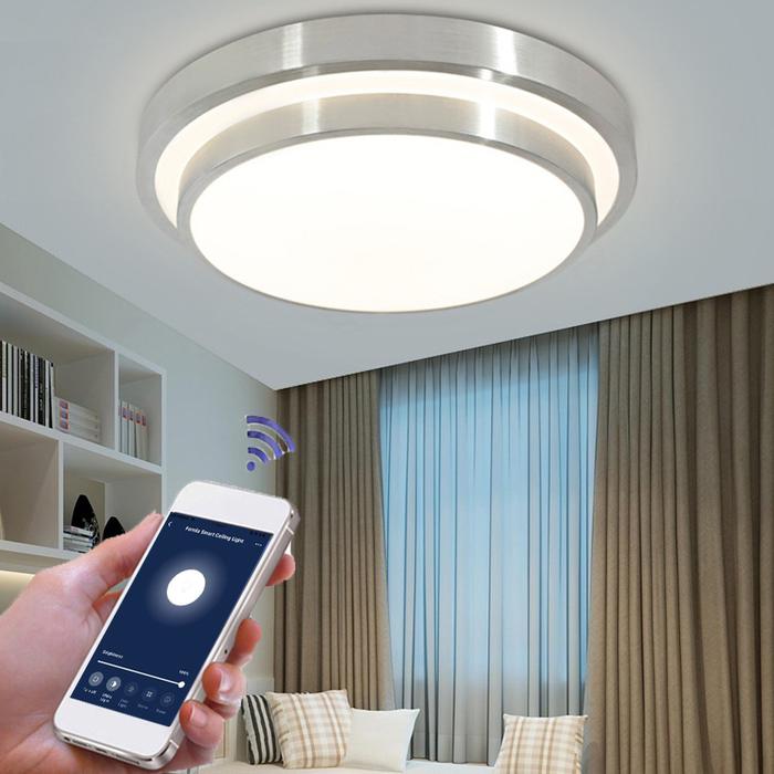 Wireless Led Ceiling Light With Wall Switch | Shelly Lighting