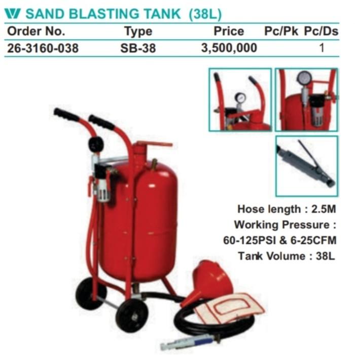 Jual New Sandblasting Tank Tangki Sand Blasting Kapasitas 38 Liter ...