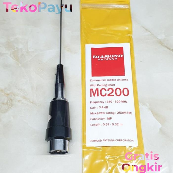 Jual TKPY Antenna Diamond MC200 UHF 350-520Mhz Radio HT Rig Yaesu ICOM ...