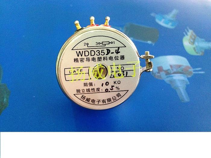 Jual WDD35D4 Precision conductive plastic potentiometer WDD35D-4 1k 2k ...