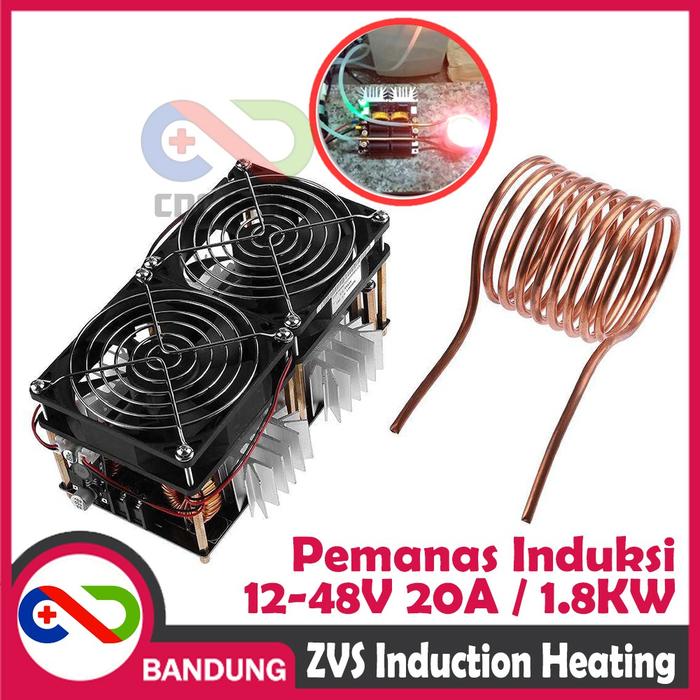 Jual ZVS INDUCTION HEATING 1800W 12V-48V 40A HEATER PEMANAS INDUKSI LOGAM - Kab. Bandung ...