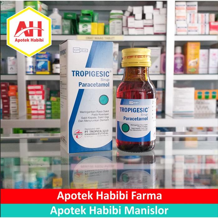 Jual TROPIGESIC TROPIGESIK SIRUP 60 ML OBAT DEMAM PUSING MERIANG SAKIT ...