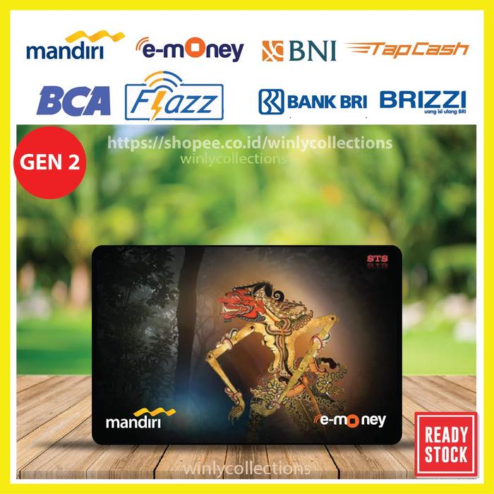 Jual Emoney Gambar KUMPULAN Lukisan Wayang Etoll Mandiri BCA Flazz BNI ...