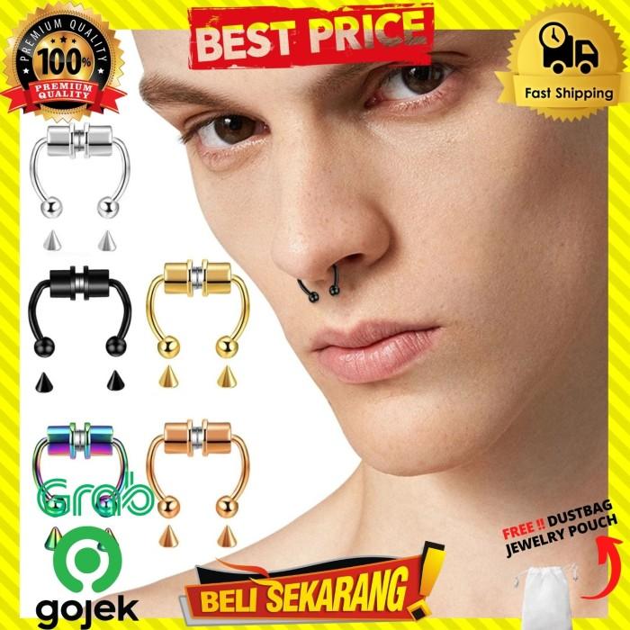 Jual ANTING TINDIK HIDUNG MAGNETIK STAINLEES STEEL PREMIUM UNISEX A244 ...