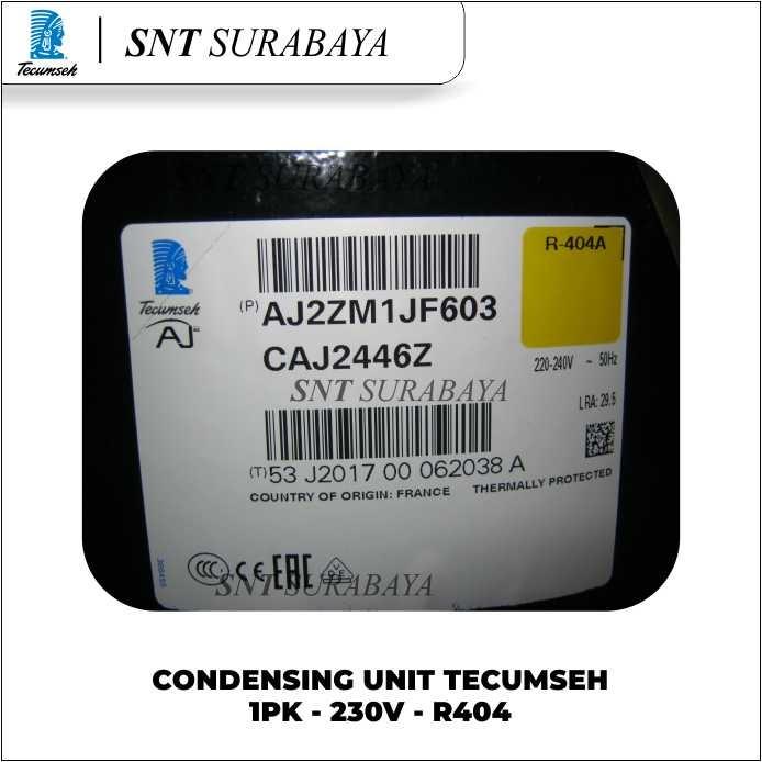 Jual 1PK R404 - CONDENSING UNIT TECUMSEH CAJ2446Z - LOW TEM CONDENSING ...
