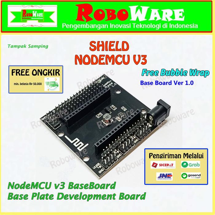 Jual NodeMCU v3 BaseBoard Base Plate Development Board Adapter IoT Node ...