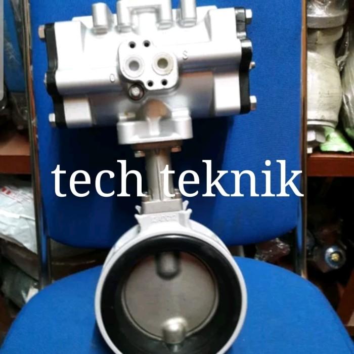 Jual valve 6" with pneumatics actuator kitz fa-3 kitz butterfly - Kota ...