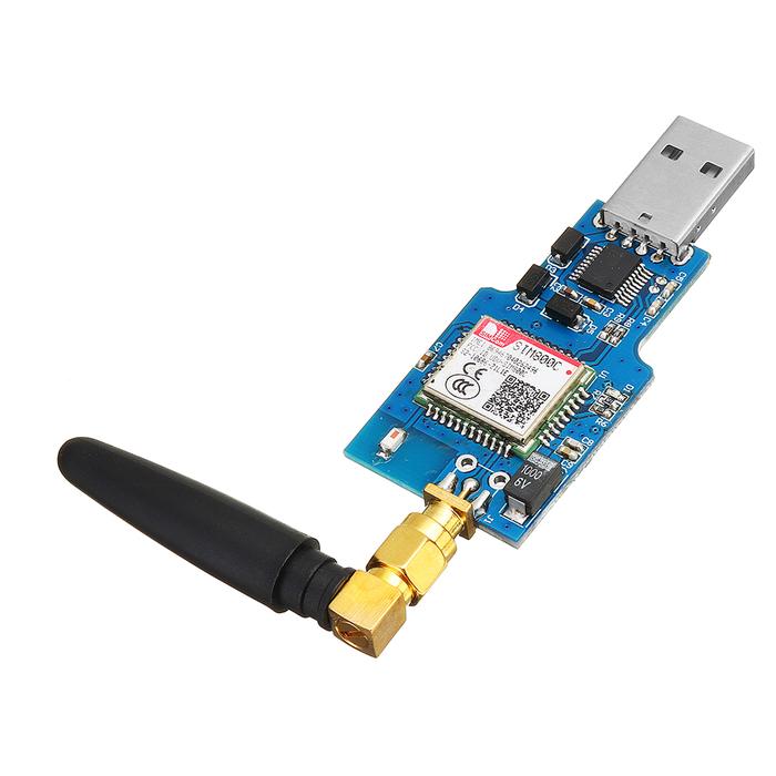 Jual HOTT LC-GSM-SIM800C-2 USB to GSM Serial Port GPRS SIM800C Module ...