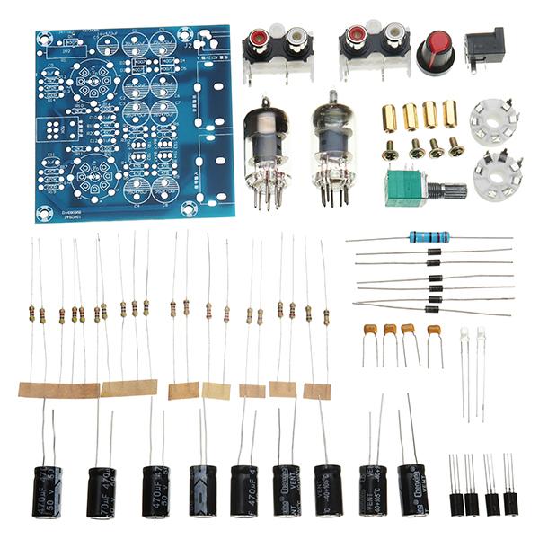 Jual HOTT 6J1 Pre-amp Tube Preamplifier Amplifier Stereo AC12V DIY Kit ...