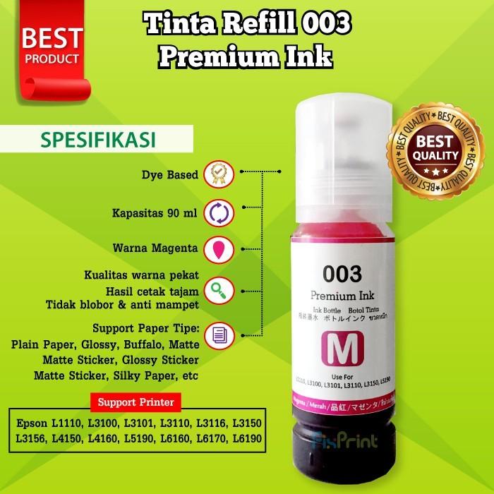 Jual Tinta Tabung Modif 003 Pengganti Original Printer L1110 L3110 ...