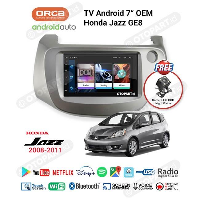 Jual Head Unit TV Android 7″ inch OEM Honda Jazz GE8 2008-2011 ORCA ...