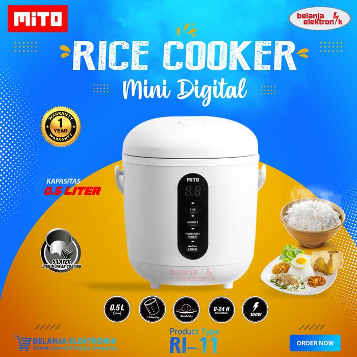 Jual MAGIC COM RICE COOKER MINI DIGITAL 0.5 LITER MITO R11 - Jakarta ...