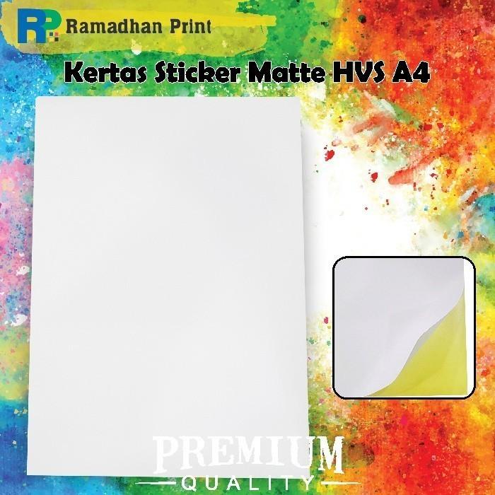 Jual Kertas Stiker HVS A4 Sticker Label Paper HVS A4 Doff Matte ...