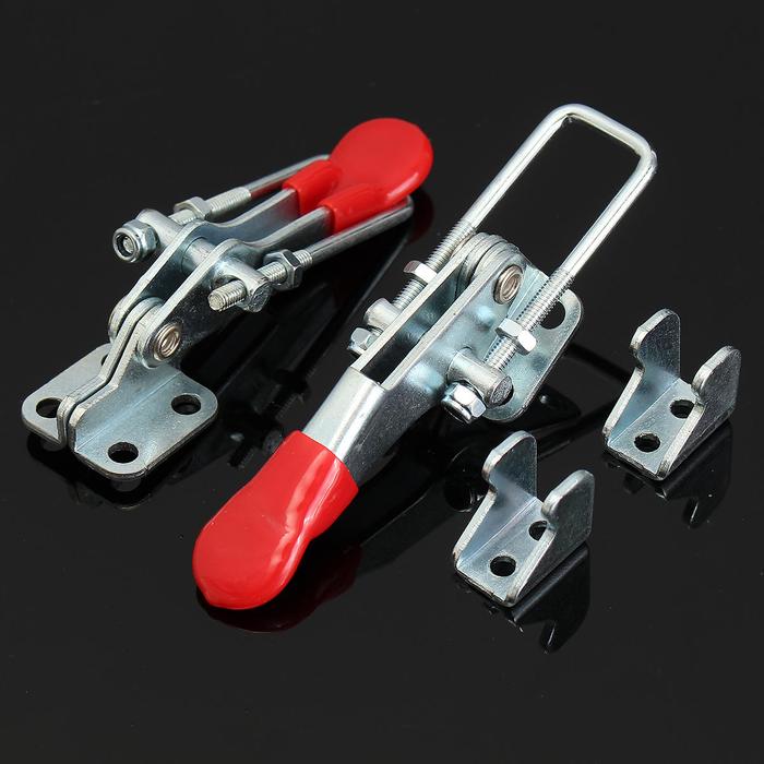Jual Tool 2Pcs Spring Loaded Toggle Galvanized Iron Latch Catches Hasp ...