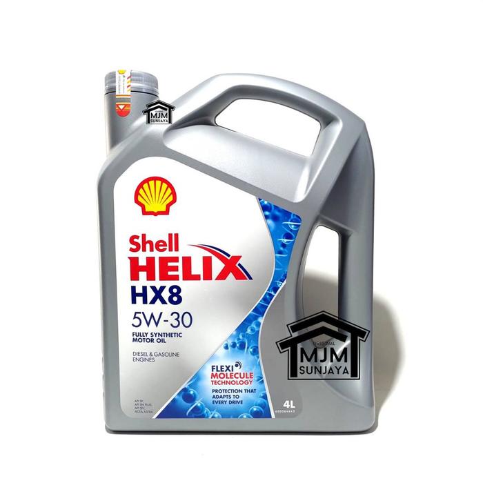 Jual Oli Mesin Shell Helix HX8 SAE 5W-30 4 Liter Bensin Galon HX 8 5W30 ...