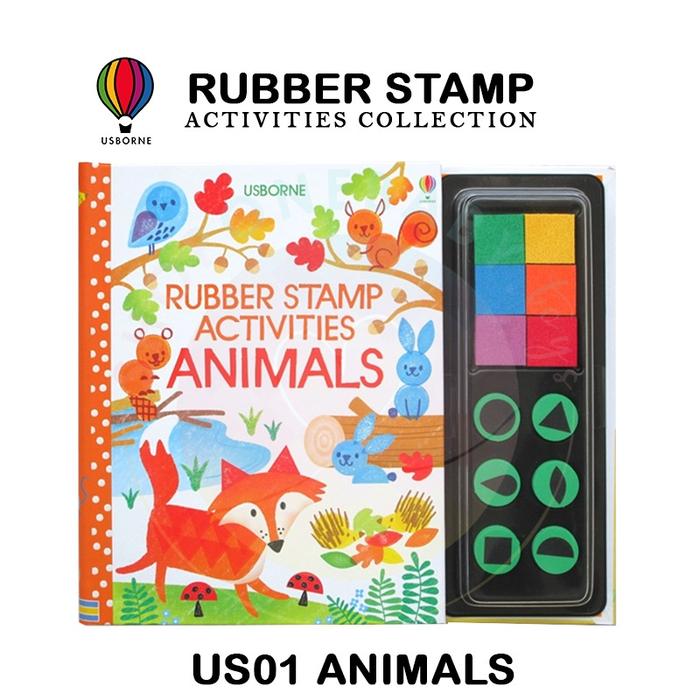 Jual Usborne Rubber Stamp Activities Book Rubber Stamps / Fingerpaint ...