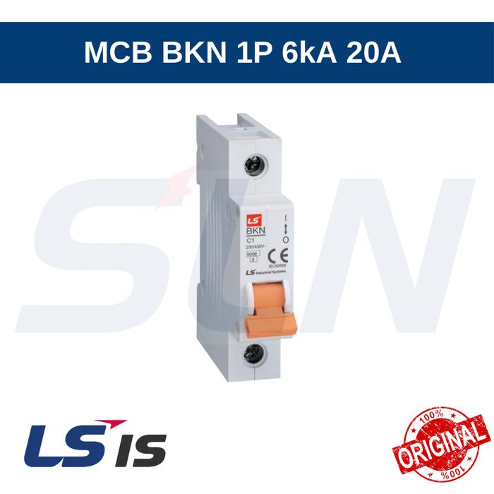 Jual MCB LS BKN 1 PHASE 6kA 20A (AMPERE) - Jakarta Pusat - Sentral Listrik Niaga | Tokopedia