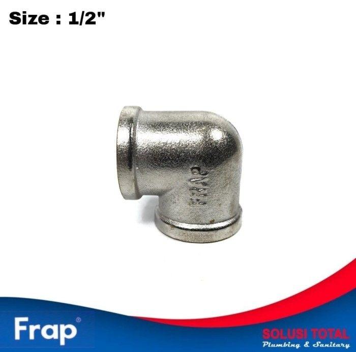 Jual Double Female Elbow 1/2" Frap Female X Female Kuningan 1/2 Inch Frap - Jakarta Timur ...
