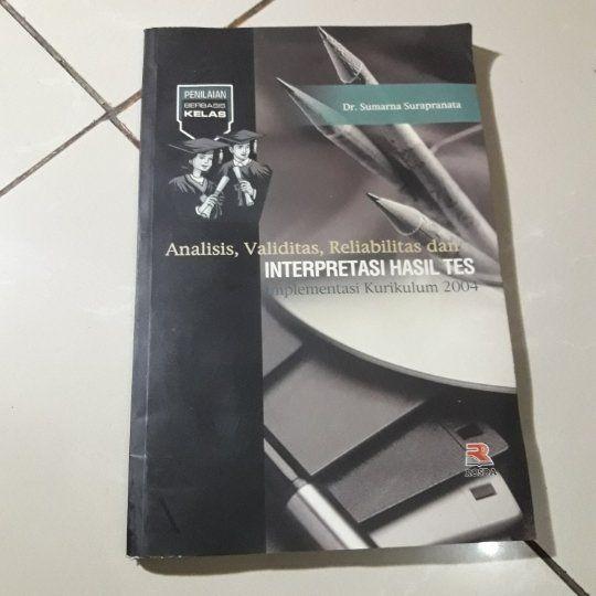 Jual Buku Analisis Validitas Reliabilitas Dan Interpretasi Hasil Tes ...