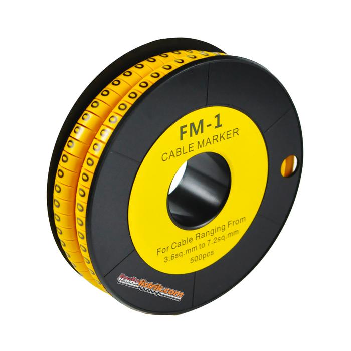 Promo Kabel Marker Huruf O Label Marker Cable FM 1 Kuning Nintoku ASLI ...