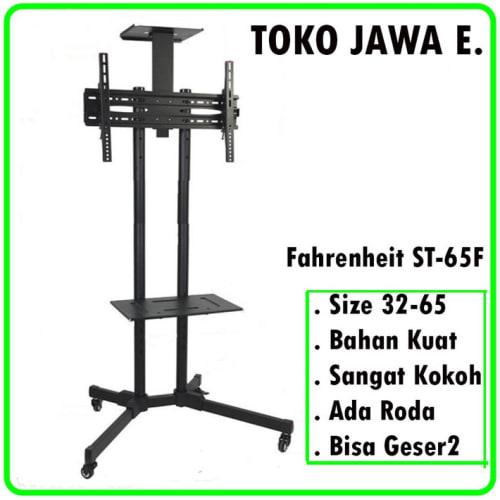 Jual FAHRENHEIT ST-65F Bracket TV Stand/Standing/Berdiri Size 32 - 65 ...