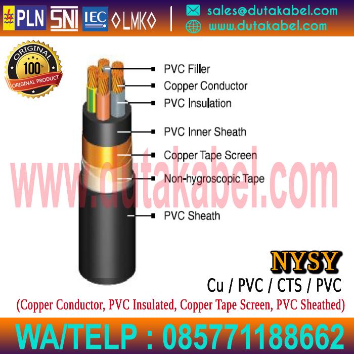 Jual Kabel NYSY 4x10 mm2 FIRST CABLE (Cu/PVC/CTS/PVC) 0.6/1kV - Kab ...