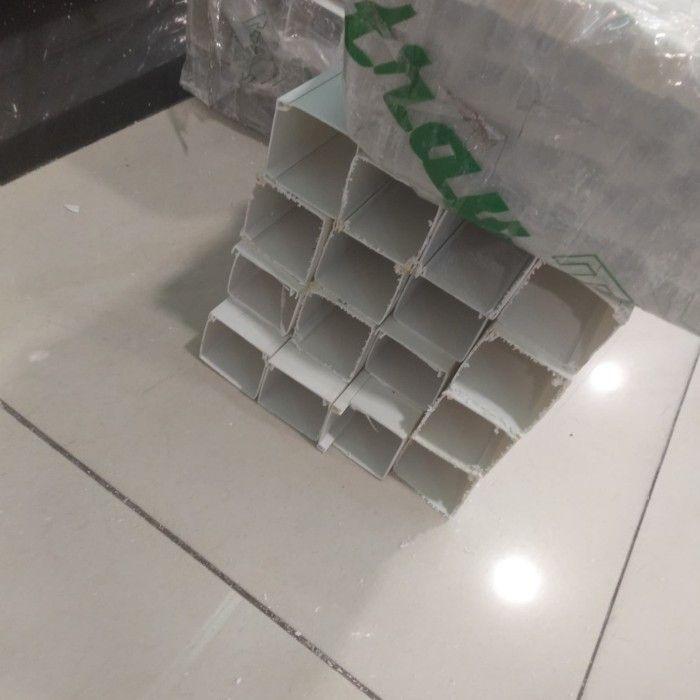 Jual Cable Duct PVC 40x40 1,5m / Kabel dak / pipa kabel / trunking ...