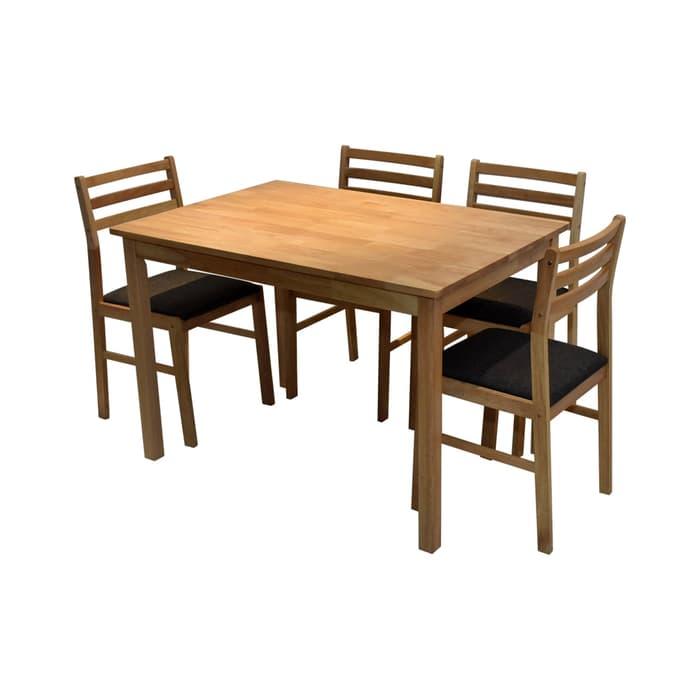 Jual INFORMA MEJA MAKAN SET - YERICHO DINING SET (1DT + 4DC) NATURAL ...