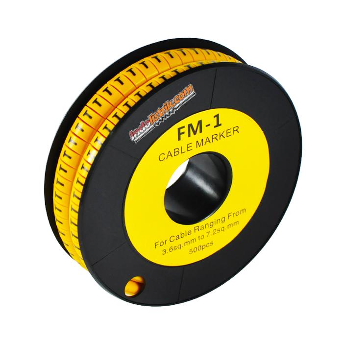 Promo Kabel Marker Huruf T Label Marker Cable FM 1 Kuning Nintoku BAGUS ...