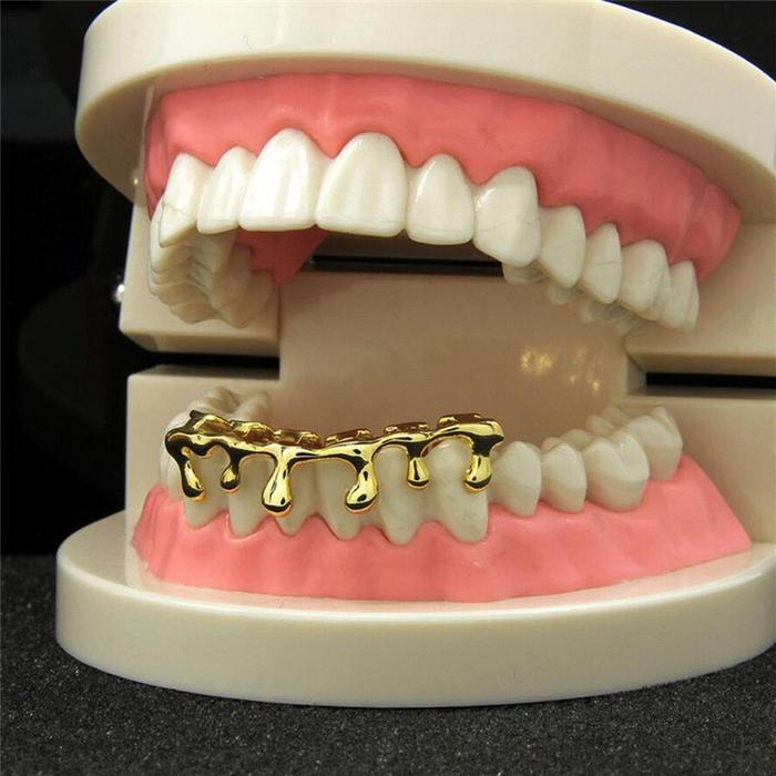 Jual Grillz Teeth Hiphop/Casing Gigi Bawah Custom Lapis Emas 14K ...