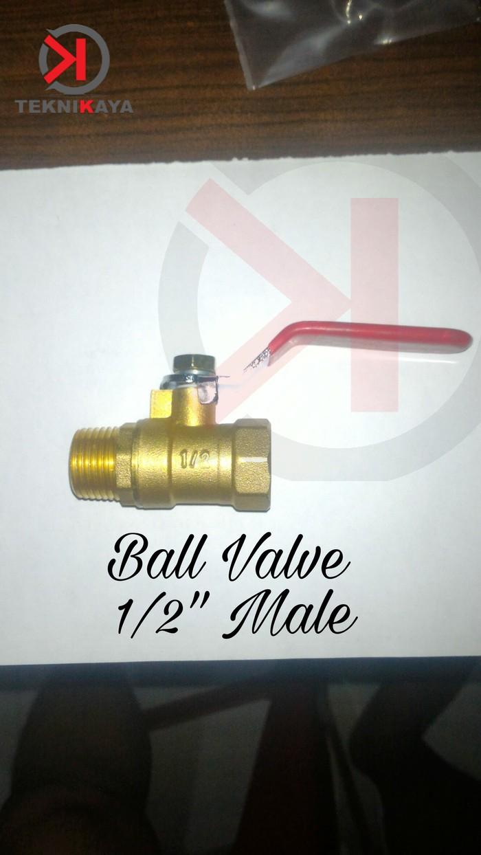 Jual Air Cock Kran Angin Ball Valve 1/2 Inch Male - Jakarta Barat ...