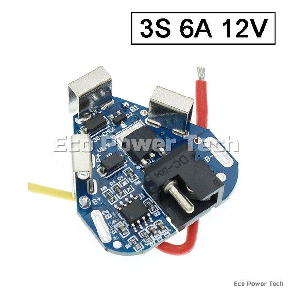 Jual Modul PCB BMS 3S 6A 12V 12 Volt 18650 Baterai Pack Lithium Li-ion ...