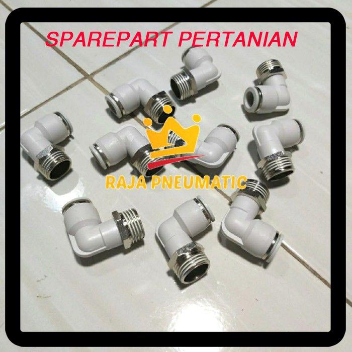 Jual FITTING NEPEL ANGIN ELBOW L SELANG 8MM DRAT 3/8 WARNA PUTIH - Kab. Sragen - Toko komplit ...