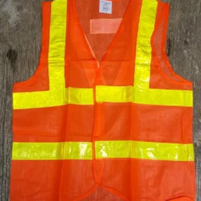 Jual ROMPI PROYEK ORANGE SAFETY VEST ROMPI JARING BAHAN GOOD QUALITY ...