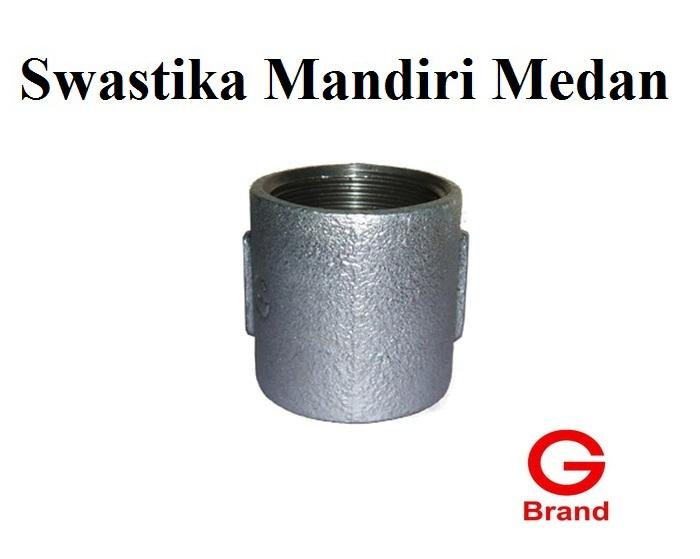 Jual Socket Galvanis Besi 1-1/4" drat dalam BSPT (G) Sock Sok Soket ...