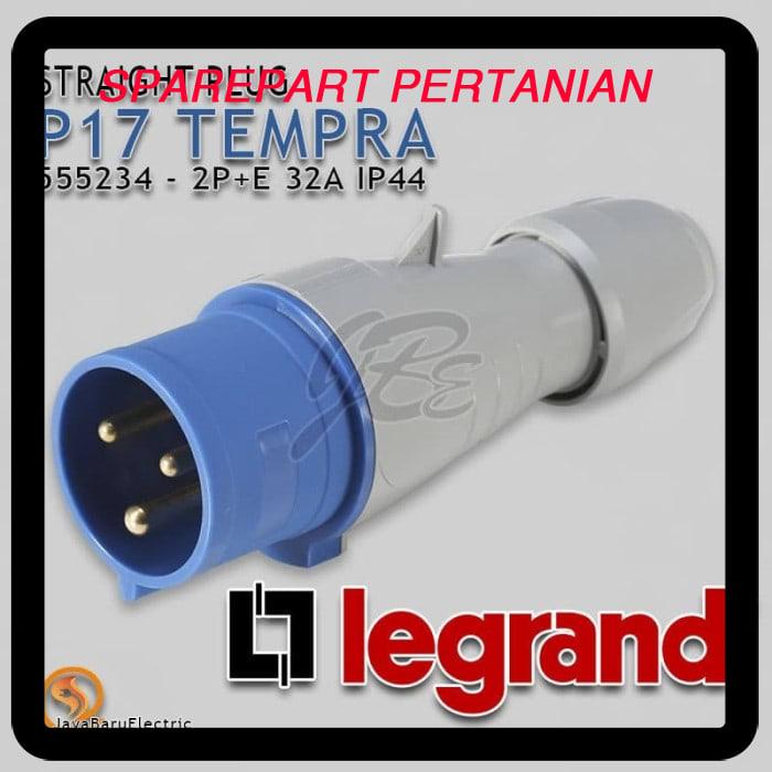 Jual Legrand Straight Plug 2P+E / 3 Pin 32A P17 Tempra Pro 555234 - Kab ...