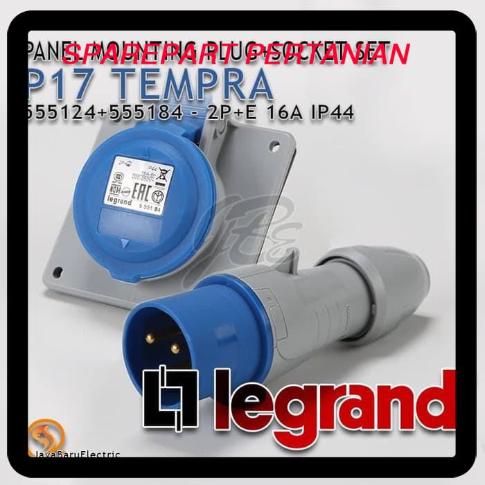 Jual Legrand Paket 1 Set Plug Panel Mounting Socket 2P+E / 3 Pin 16A IP44 - Kab. Sragen - Spare ...