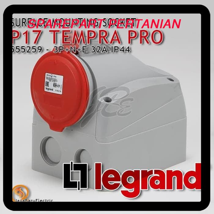 Jual Legrand Surface Mounting Socket 3P+N+E / 5 Pin 32A P17 Tempra ...