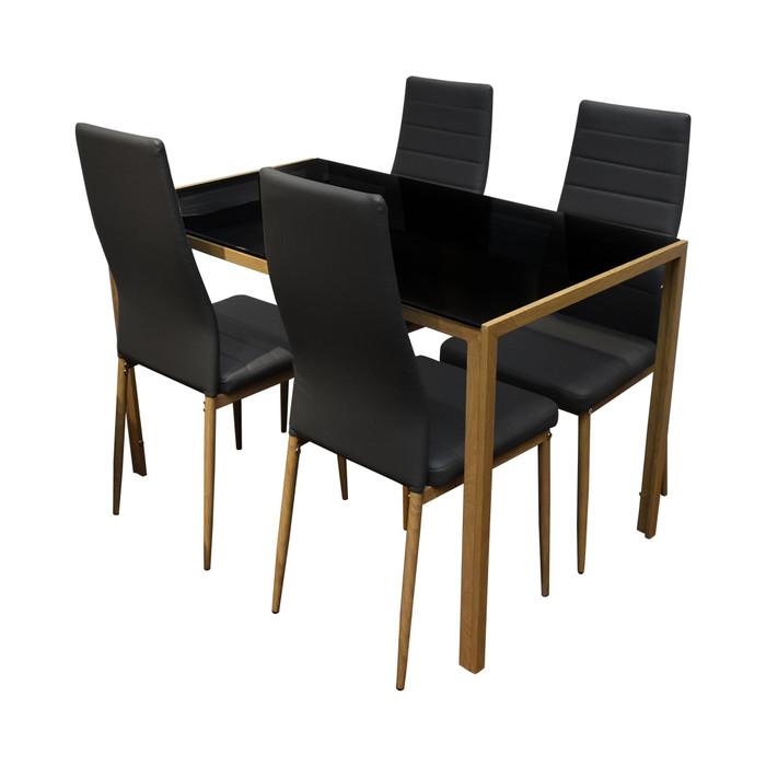 Jual INFORMA - MEJA MAKAN SET - MEIJI DINING SET (1DT + 4DC) GREY (S/2 ...
