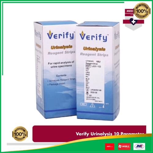 Jual Verify 10 Parameter Reagent Strip Urinalysis Tes Urin Urine 10P ...