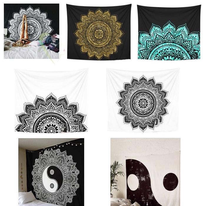 Jual Kain Handuk Mandala Dengan Gambar Motif Bergaya Bohemian Indian ...