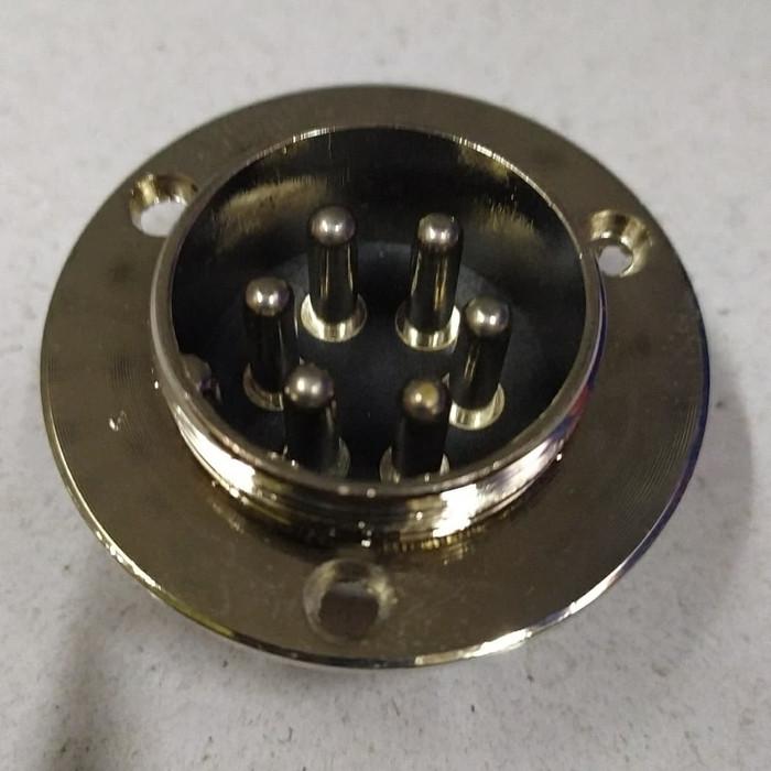 Jual Socket Male 6 Pin Konektor Connector utk MIG Mesin Las Wire Feeder ...