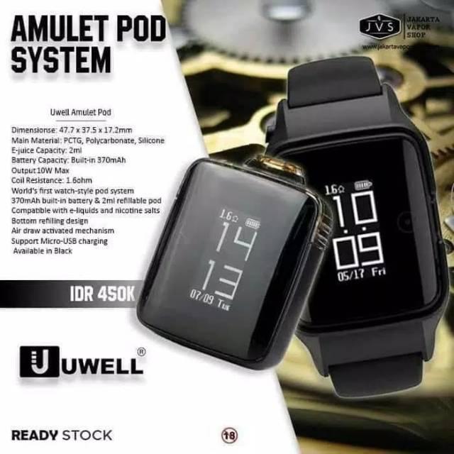 Jual Uwell Amulet-Watch Pod System Authentic - Uwell Vape Watch Pod Kit ...