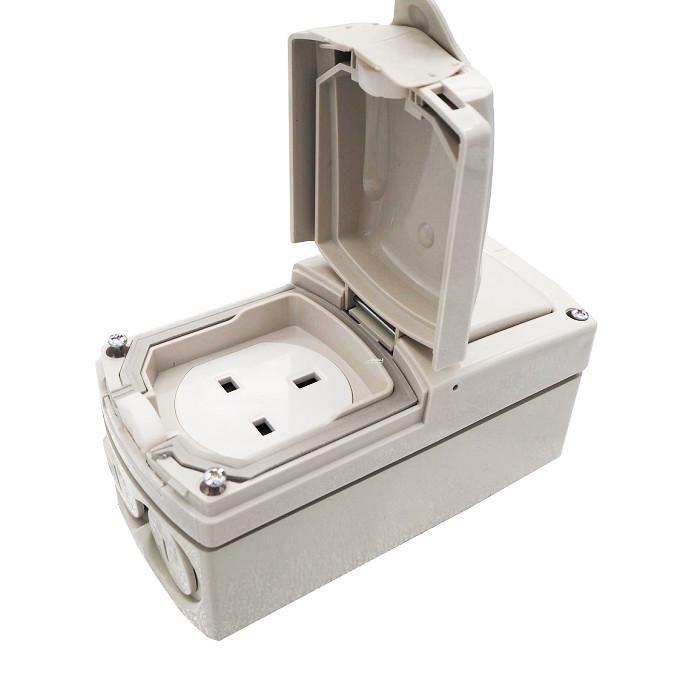 Jual SCHNEIDER KAVACHA 13A 250V Surface Mount 1P Switched Socket CSC313 ...