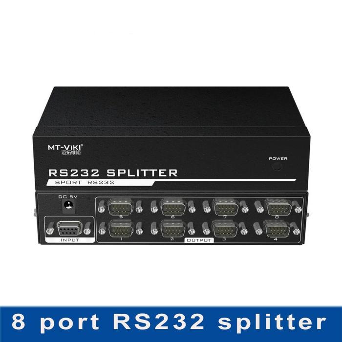 Jual RS232 splitter 8 port Divider DB9 Serial RS232 Data Transfer ...