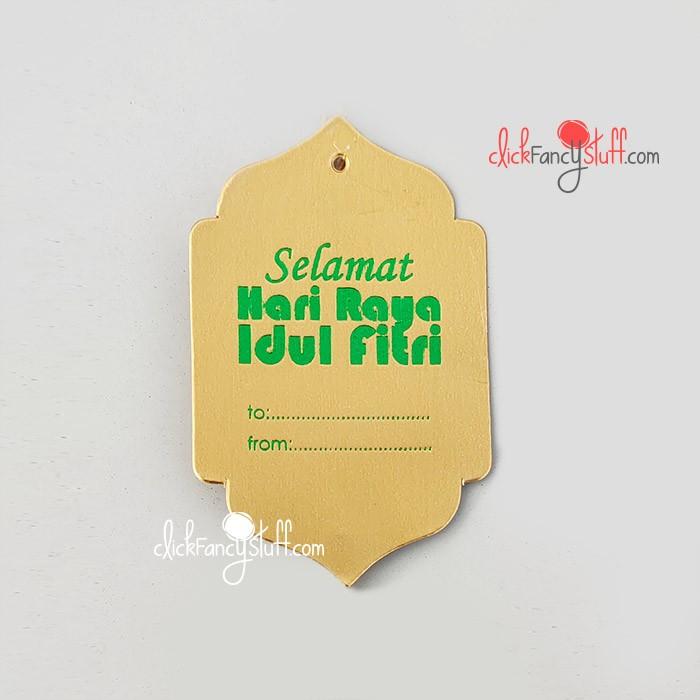 Jual Hang Tag Ucapan Selamat Hari Raya Idul Fitri Lebaran Gold Warna ...