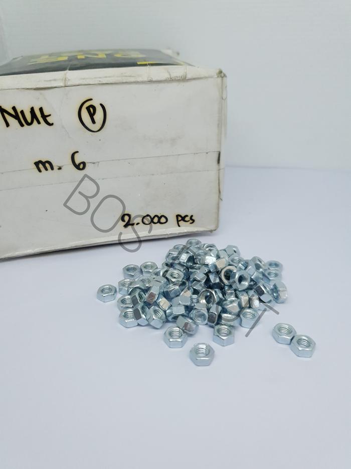 Jual Mur Besi M 6 Putih - Mur Besi 4.6 Putih Isi 10pcs - Kota Surabaya ...