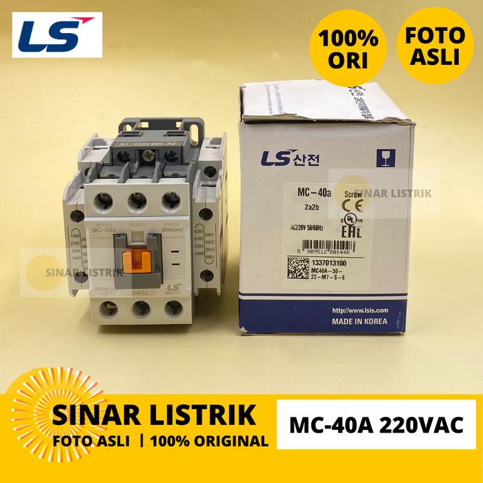 Jual LS KONTAKTOR CONTACTOR MC-40A-220V MC 40A 220V MC40A - Jakarta ...